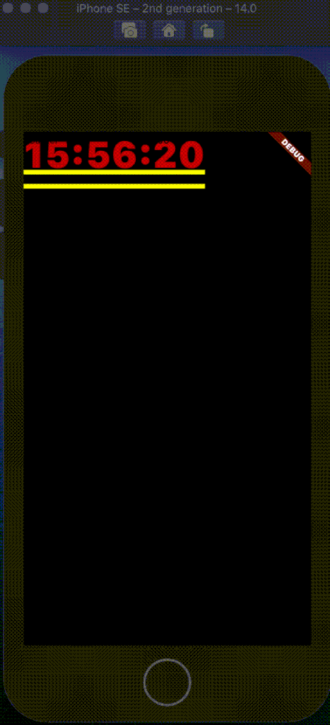 FlutterでTimerとDateTimeを使ったシンプルな時計アプリ - Tamappe Life Log