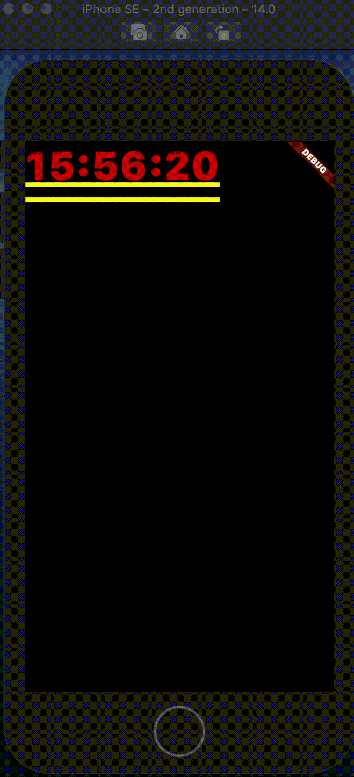 FlutterでTimerとDateTimeを使ったシンプルな時計アプリ - Tamappe Life Log